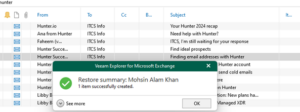 Step-by-Step Guide: Restoring Office 365 Exchange Item with Veeam Backup for Microsoft 365 ...